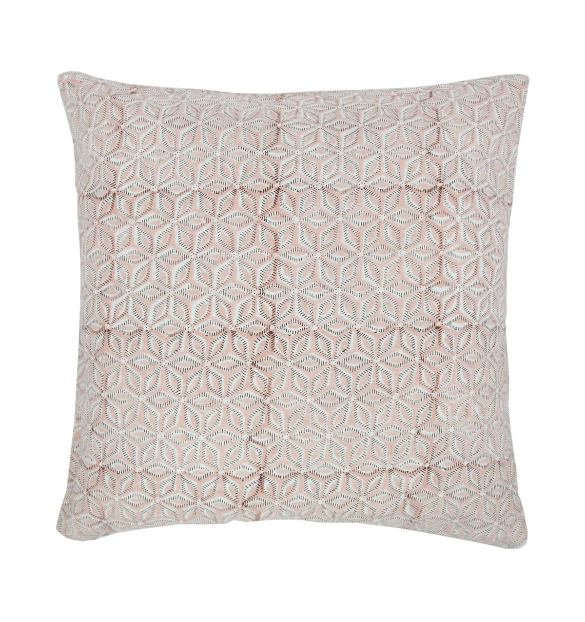 Sora Blush Block Print Pillow - Allem Studio Textiles – ALLEM STUDIO